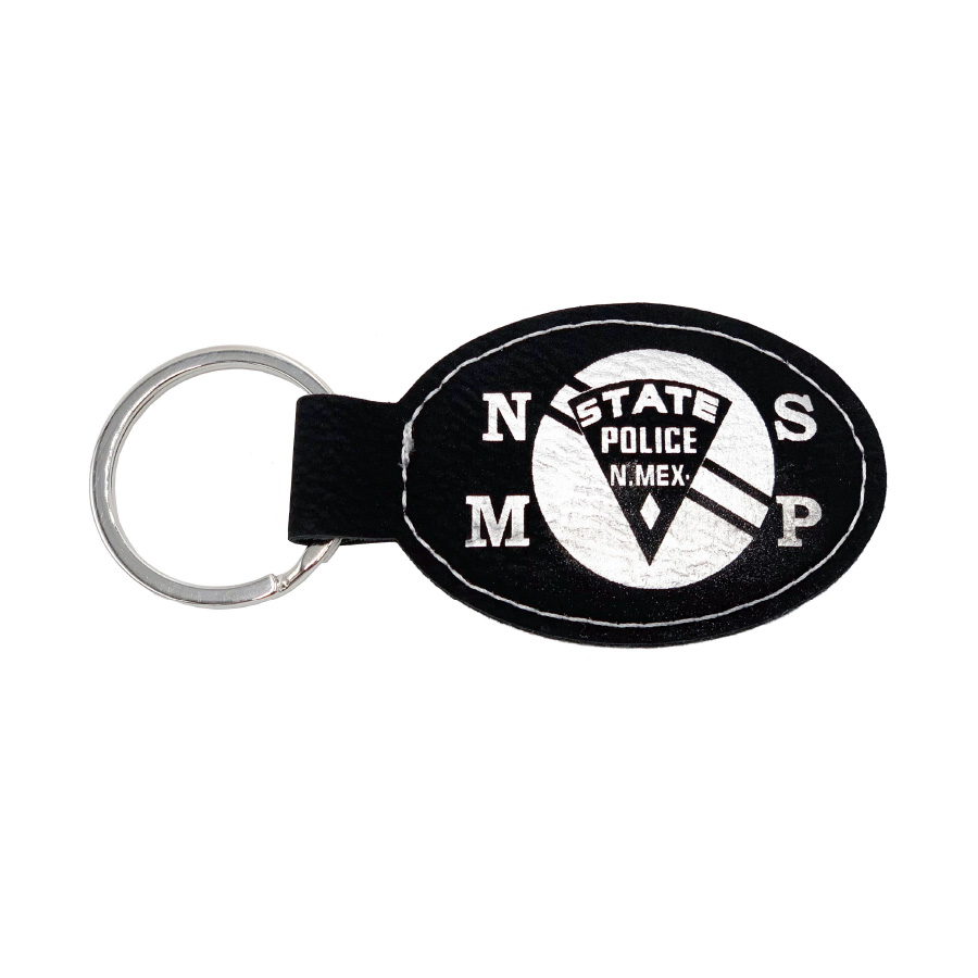 Leather Keychain - New Mexico State Police Association
